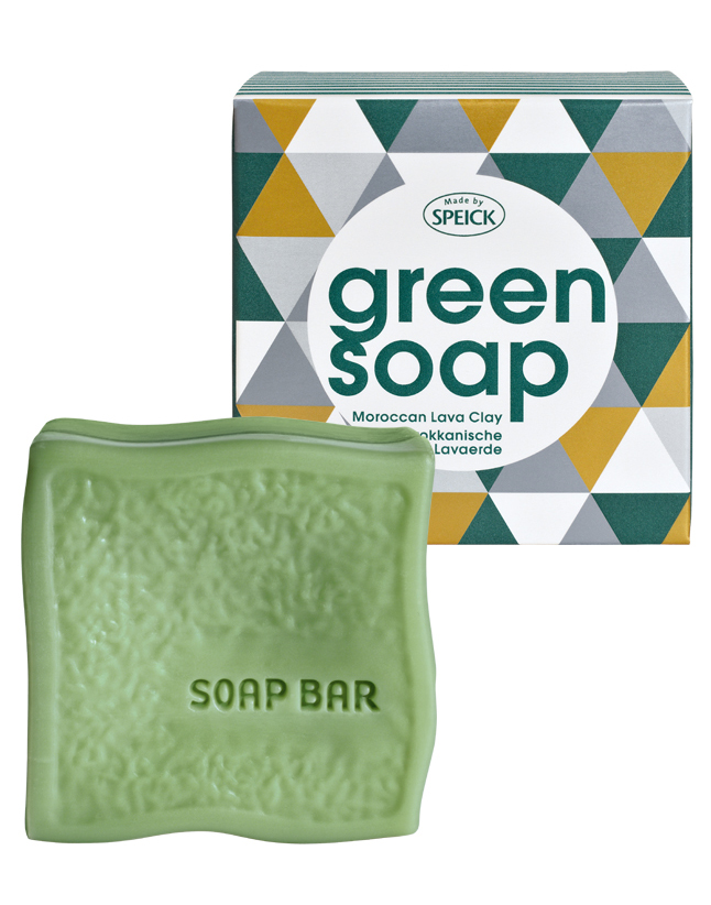 Pure Plant Oil Green Soap, Lava Clay - Speick.co.uk